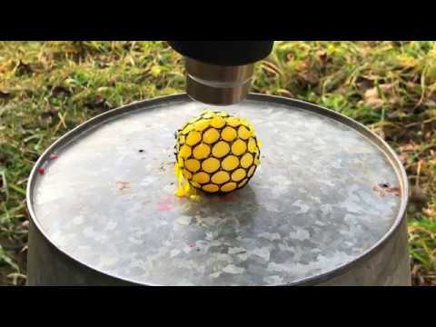 EXPERIMENT - 1000 Degree Heat Gun Vs Antistress Ball and Candy!