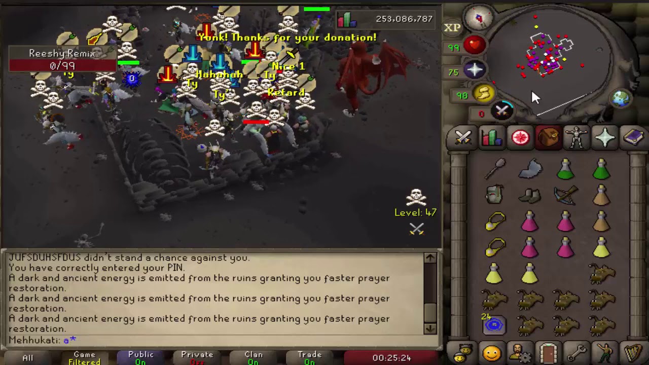 Best Gold Sink in OSRS: Macing Anti-RoT 1 itemers - YouTube