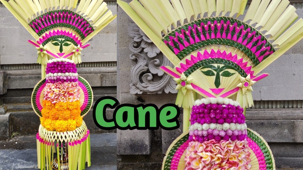 Membuat cane atau gebogan bunga - YouTube