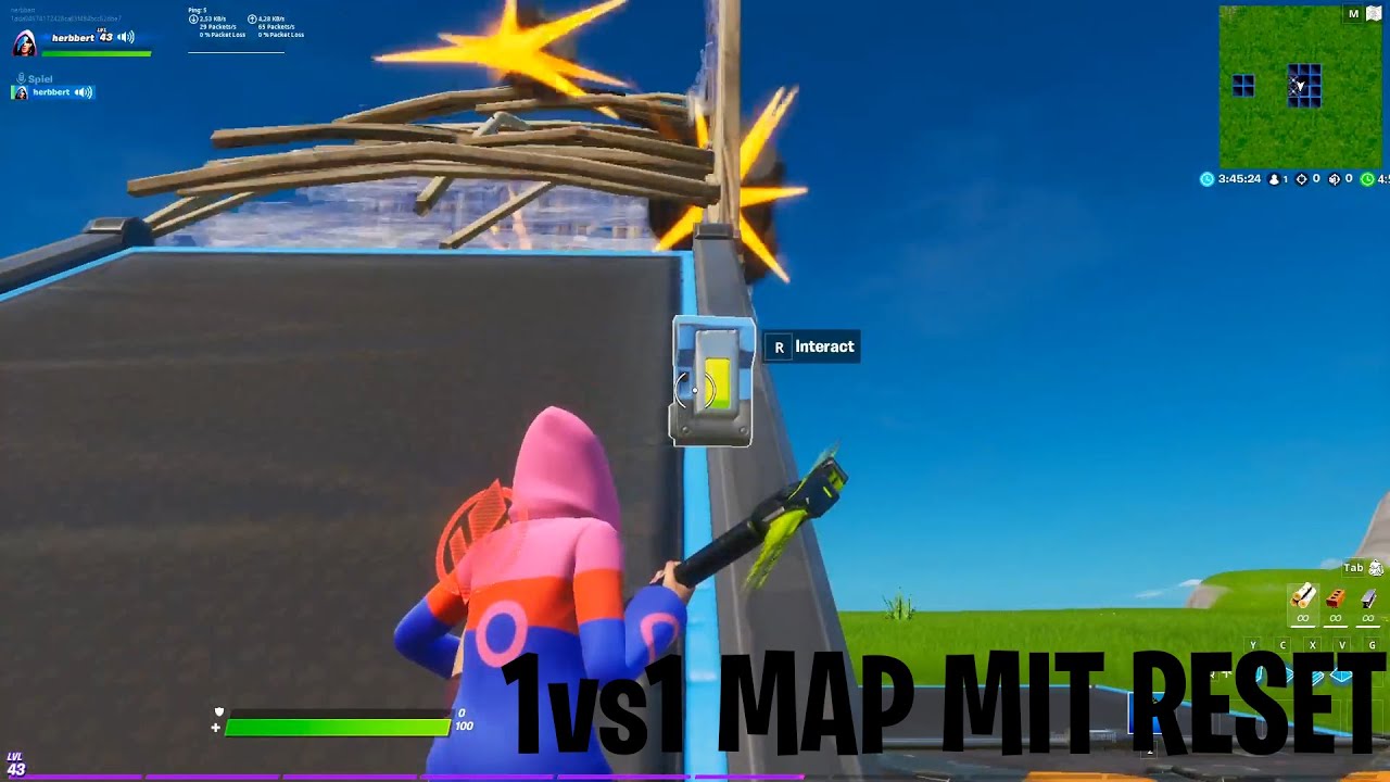Fortnite Kreativ 1vs1 Map mit Reset Tutorial - YouTube