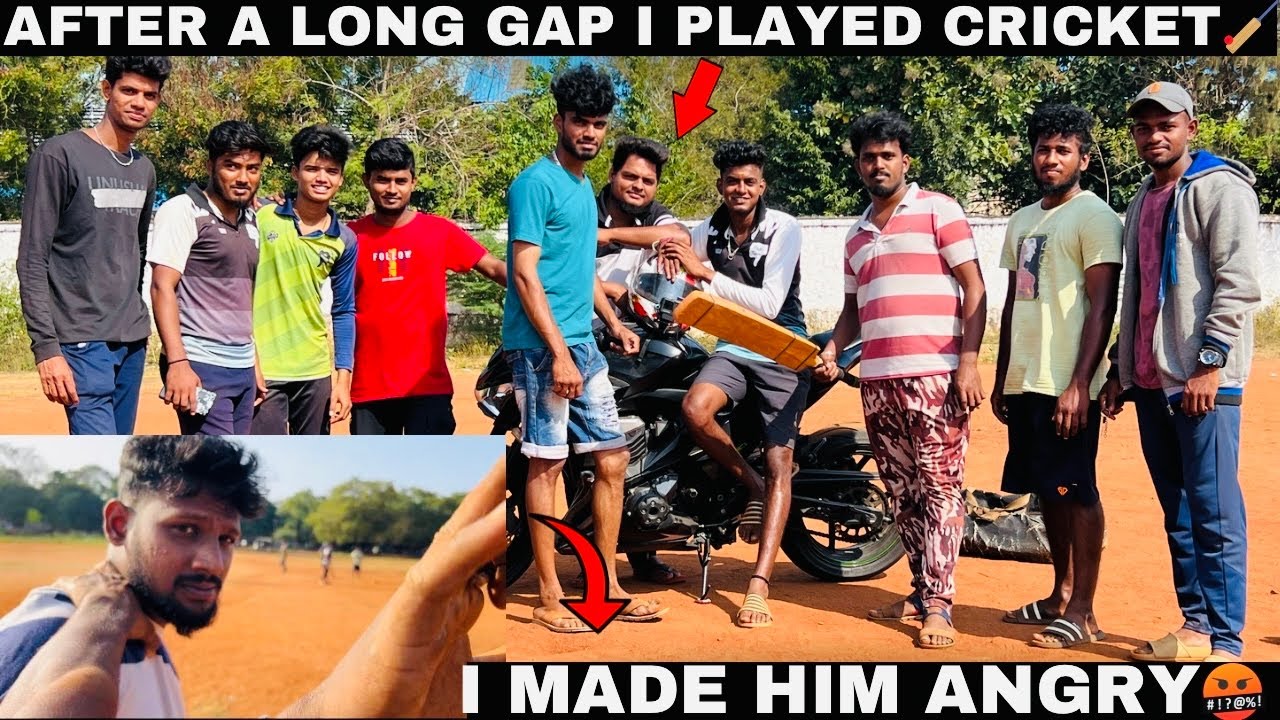 I made him angry😡|playing cricket 🏏with my area boys ️| |tamil ...