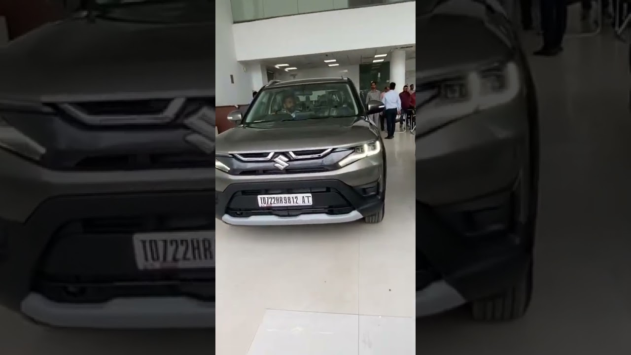 New Brezza ready for delivery Magma grey colour 2nd top model zxi most ...