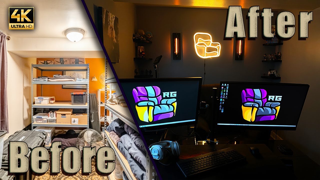 Recliner Gaming Room Tour - New 2021 Gaming Setup - YouTube