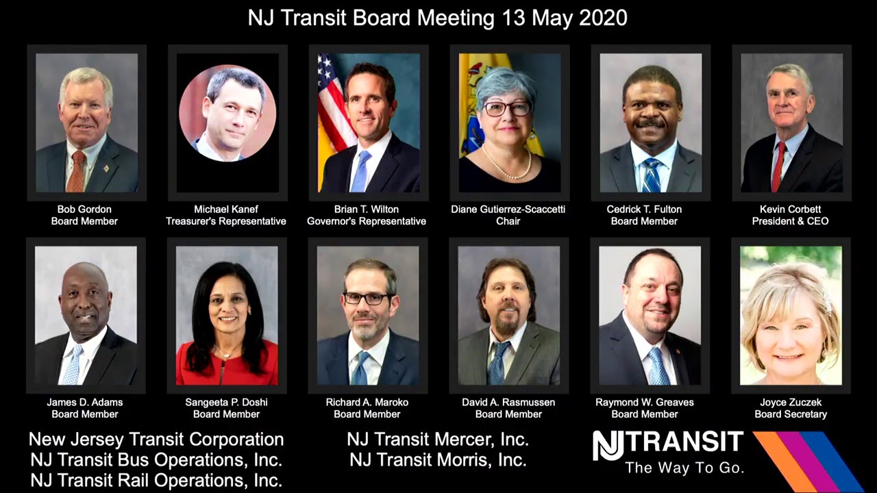 NJ TRANSIT Board Meeting 5/13/2020 - YouTube