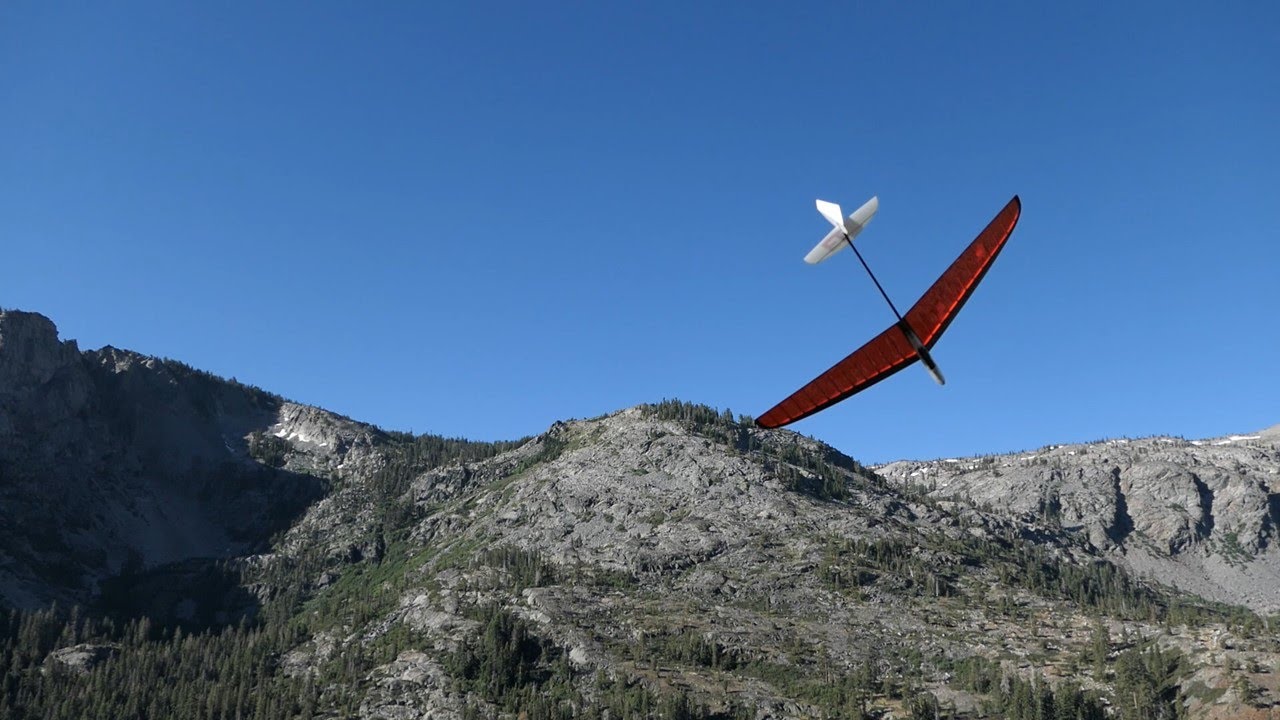 Slope soaring with a Vladimir's Elf DLG - YouTube