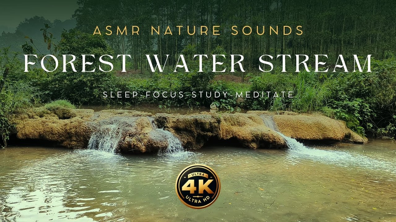 4K UHD ASMR | Relaxing Nature Video - Waterfall Sounds | Study-Sleep ...