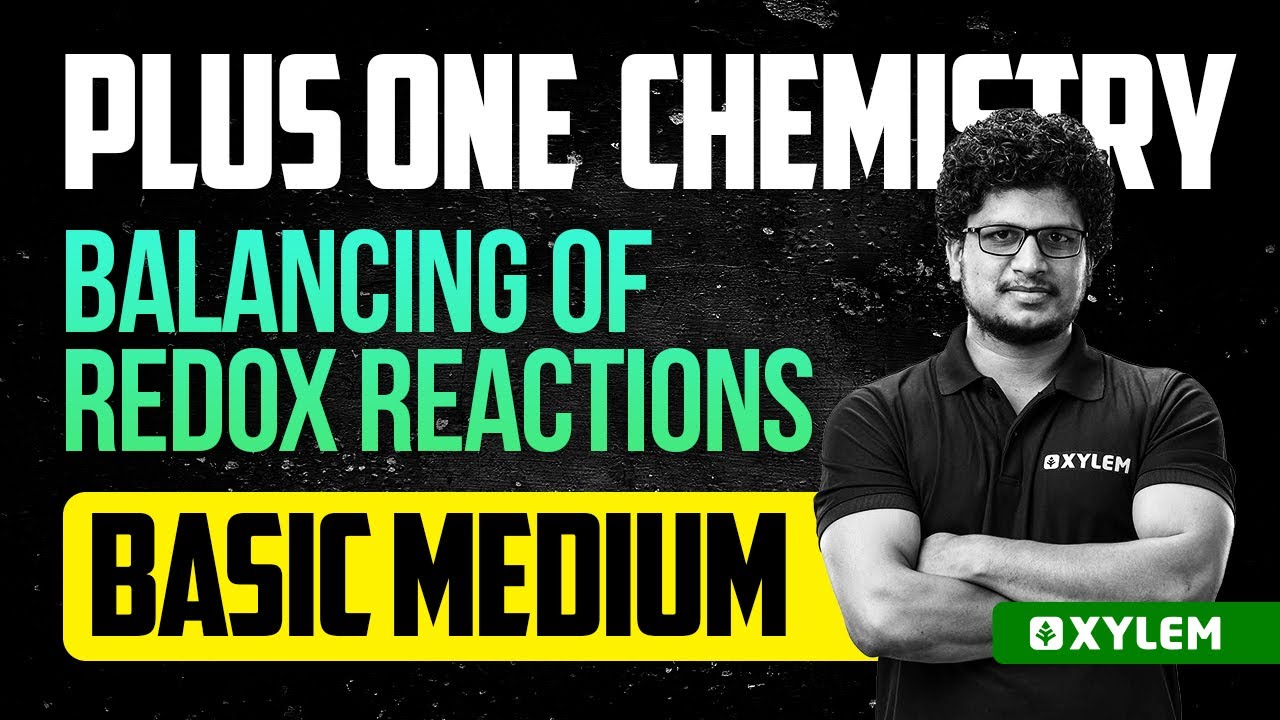 Plus One Chemistry - Balancing of Redox Reactions - Basic Medium | Xylem Plus One - YouTube