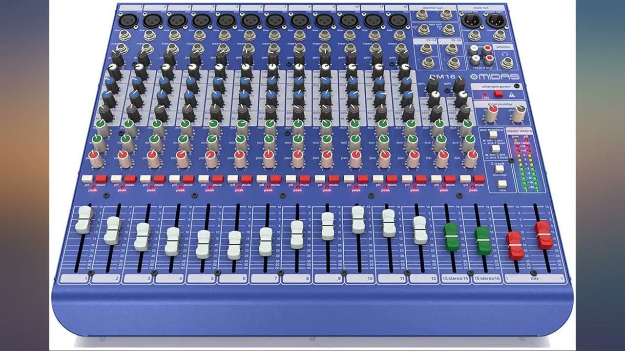 Midas DM16 16 Input Analogue Live and Studio Mixer with Midas ...
