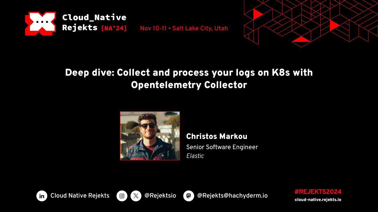 Deep dive: Collect and process your logs on K8s with Opentelemetry Collector - YouTube