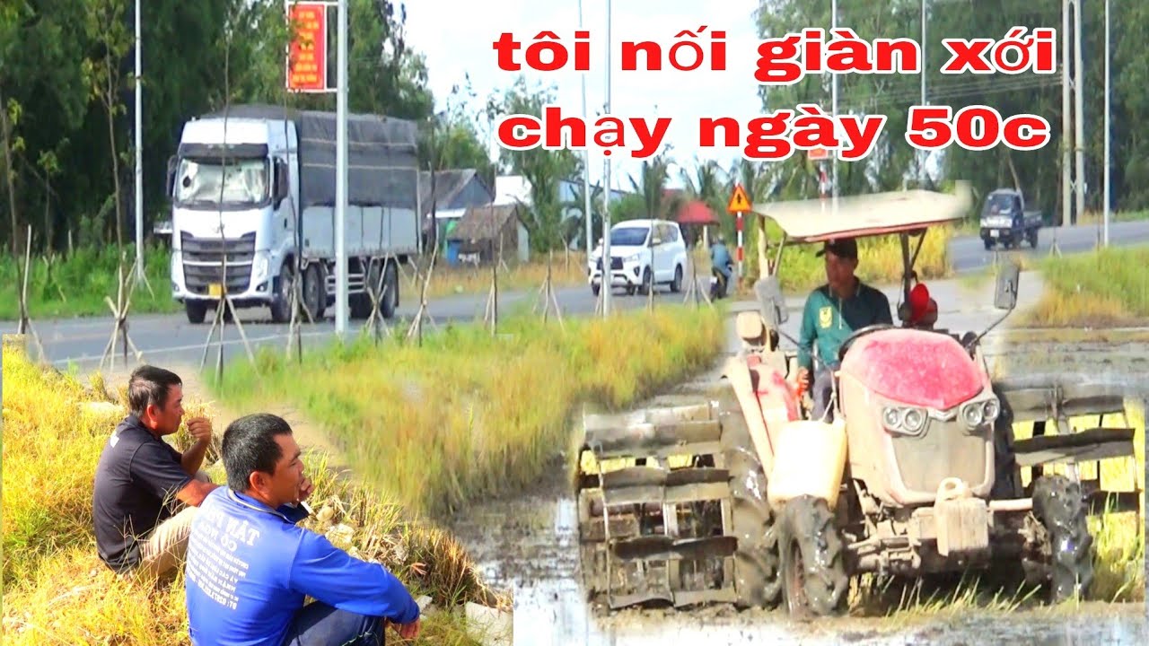 XEM MÁY CÀY YANMAR 357A CHẠY GIÀN XỚI 2M2 BAO NGON tractor iseki ...