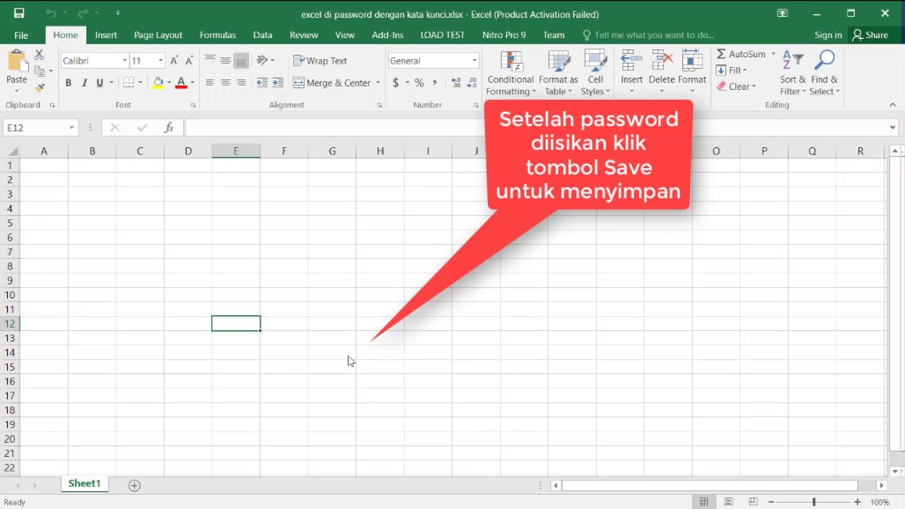 mempassword file excel - YouTube