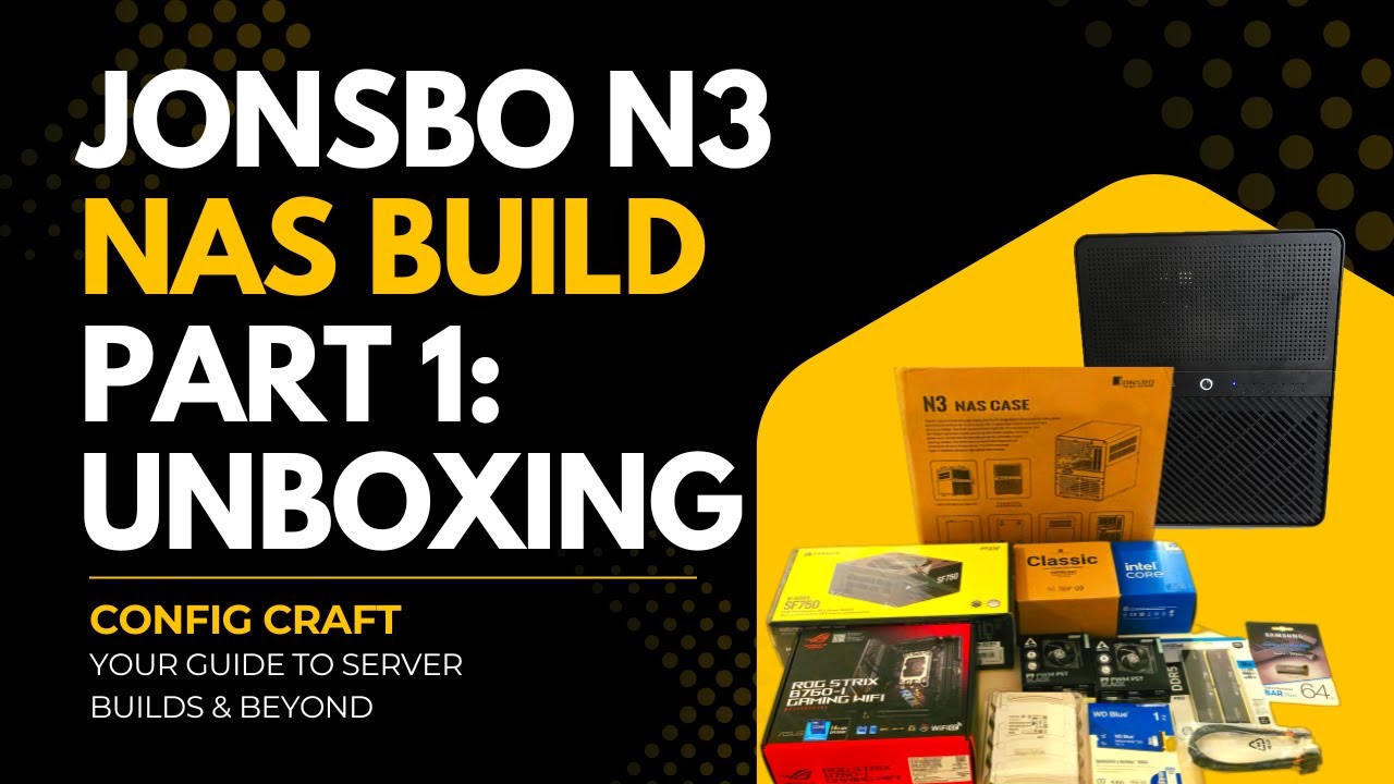 Jonsbo N3 DIY ITX NAS Build Part 1: What's Inside My 8-Bay 'Synology ...