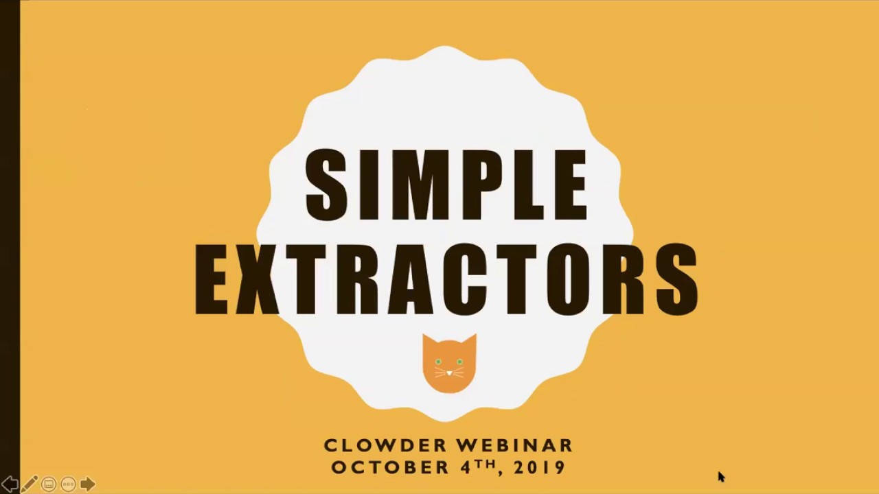 Clowder Webinar: Simple Extractors - YouTube