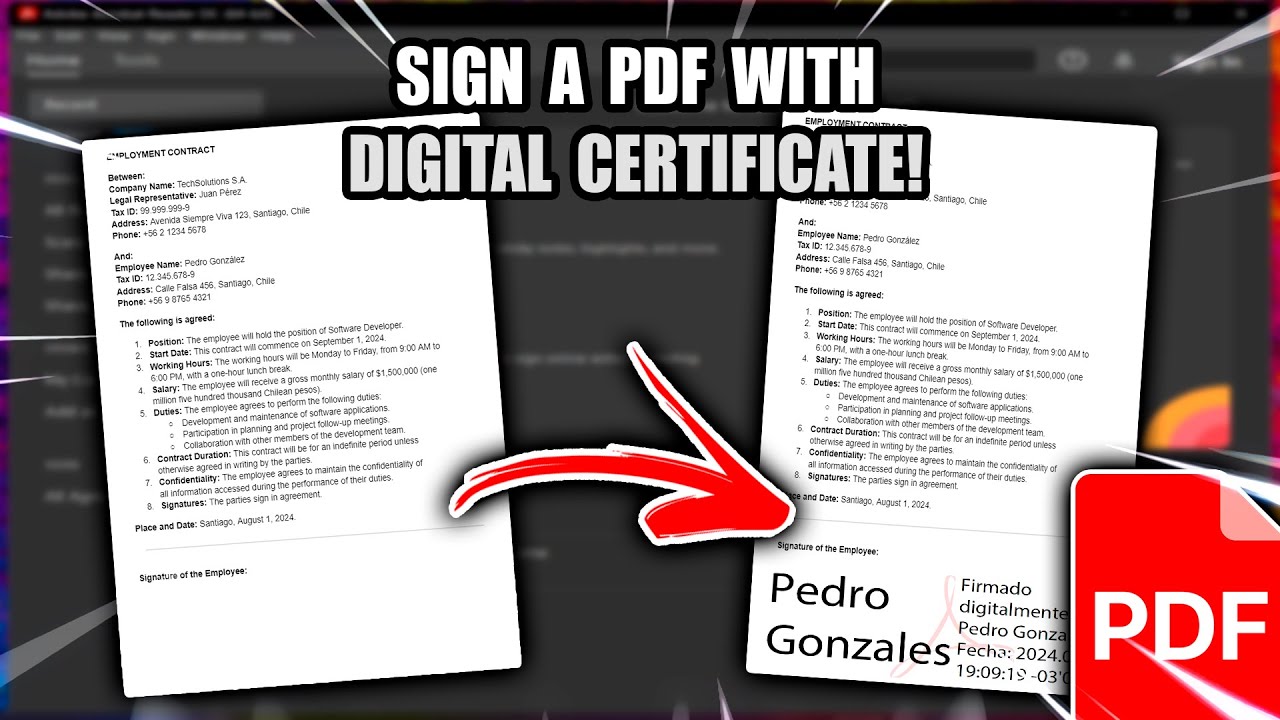 ️ How to SIGN a PDF with DIGITAL SIGNATURE CERTIFICATE in ADOBE ACROBAT ...