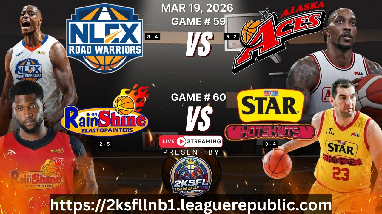 LIVE: NLEX vs ALASKA | ROS vs HOTSHOTS | PBA 2KSFL LNB | March 19, 2026 ...