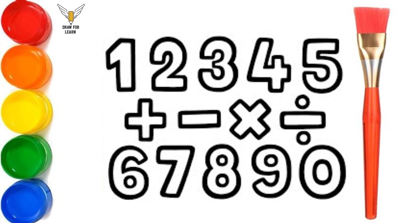 How to Draw 123 Drawing, Painting and Coloring for Kids & Toddlers ...