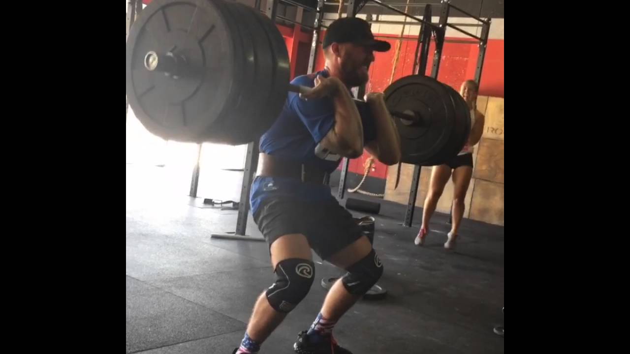 Hang Squat Clean @ 295# - YouTube