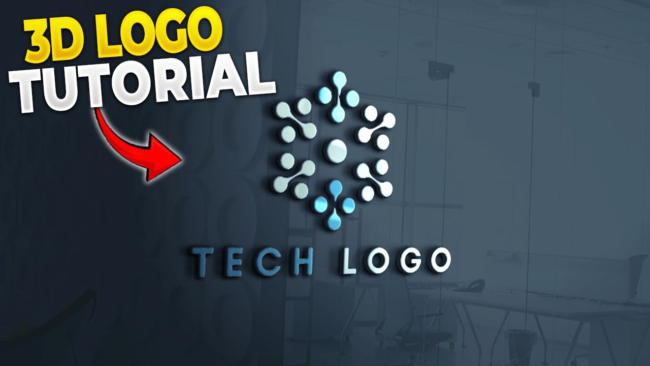 3D LOGO Tutorial | Photoshop Mockup - YouTube