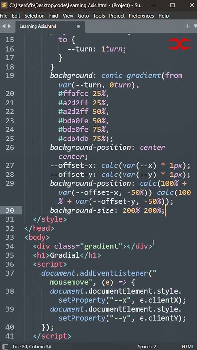 Gradial Cursor Html Css Javascript Youtube
