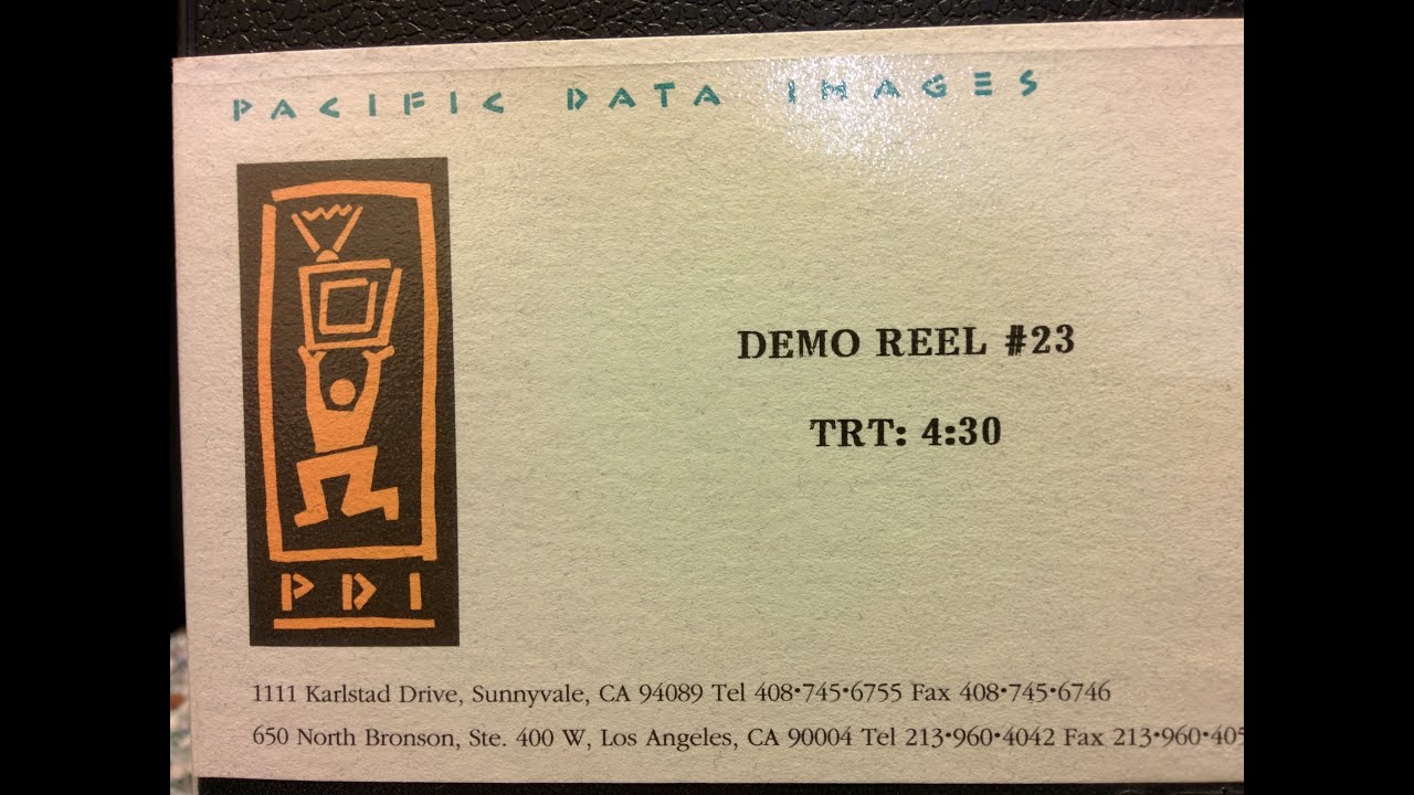 1995 Pacific Data Images PDI Demo 23 - YouTube