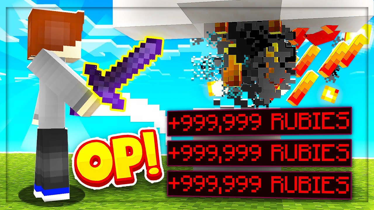 BUILDING THE *INFINITE* OVERPOWERED RUBY FARM! | Minecraft Skyblock ...