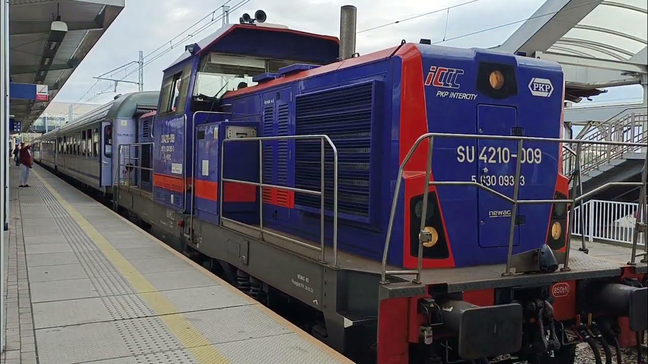 SU4210-009+TLK STASZIC do stacji Lublin Główny - odjazd ze stacji początkowej (PKP INTERCITY ...