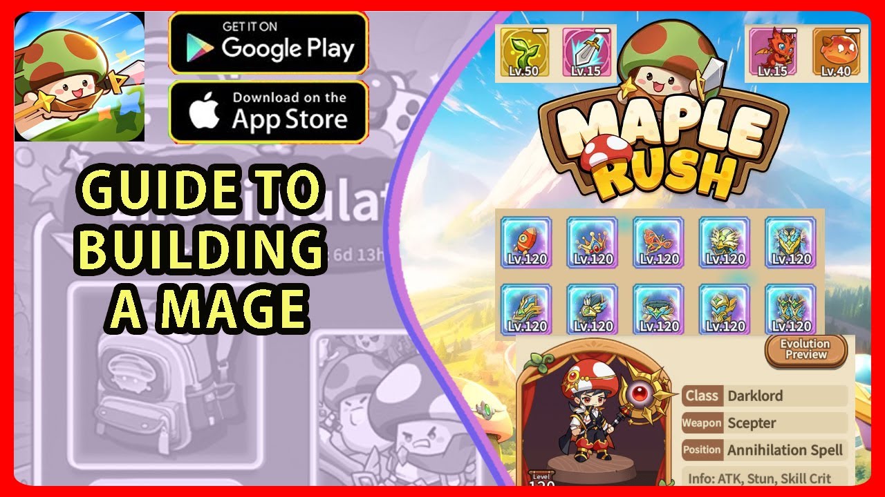 Maple Rush 🍄 Guide To Building A Mage From Normal To Abyss In Life ...
