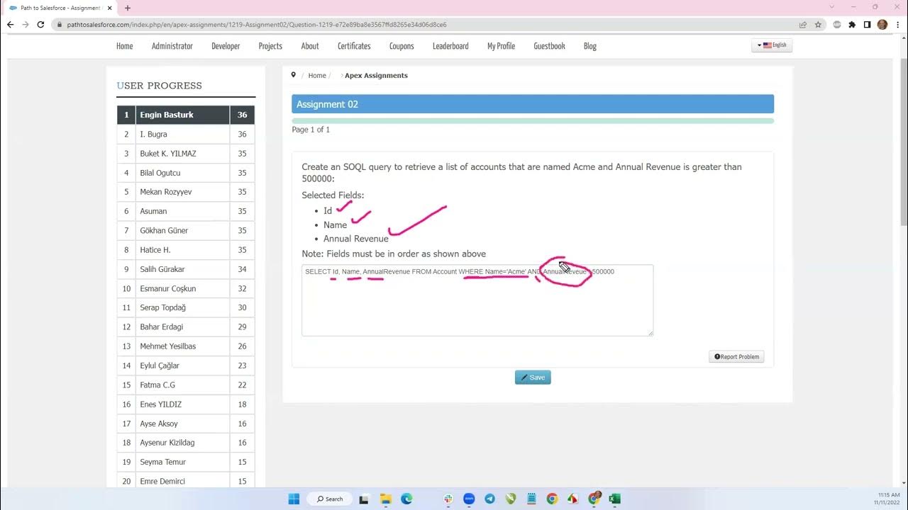 Apex Assignments SOQL 02 - YouTube