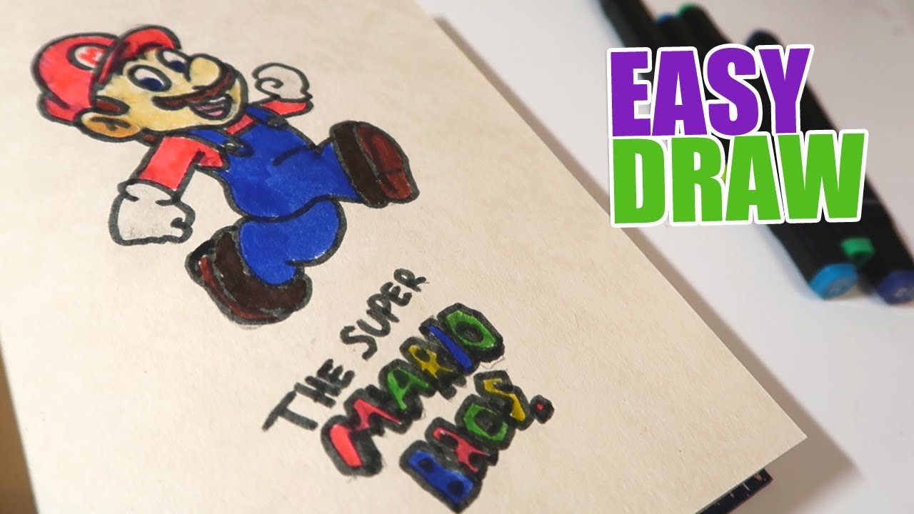 relax drawing | Super Mario Bros movie / How to Draw Mario | try art ...