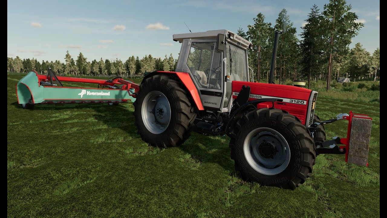 FS22 Massey Fergusson MF 3120 and The Kverneland 4140 L - YouTube