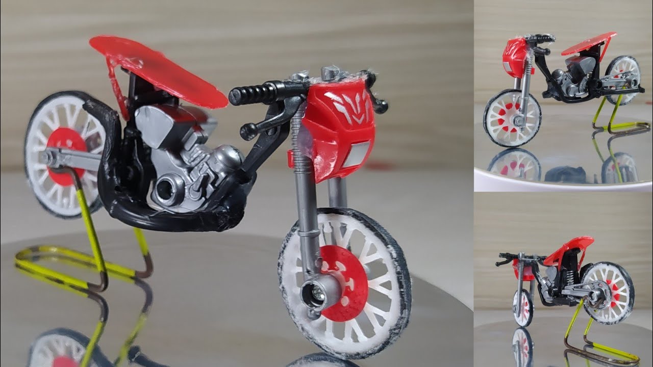 Cara Membuat Miniatur Drag Racing Red dari motor trail - YouTube