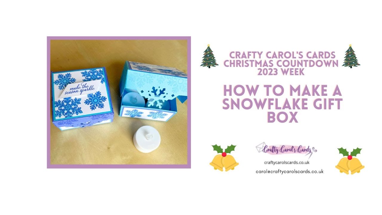 How to make a snowflake gift box - YouTube