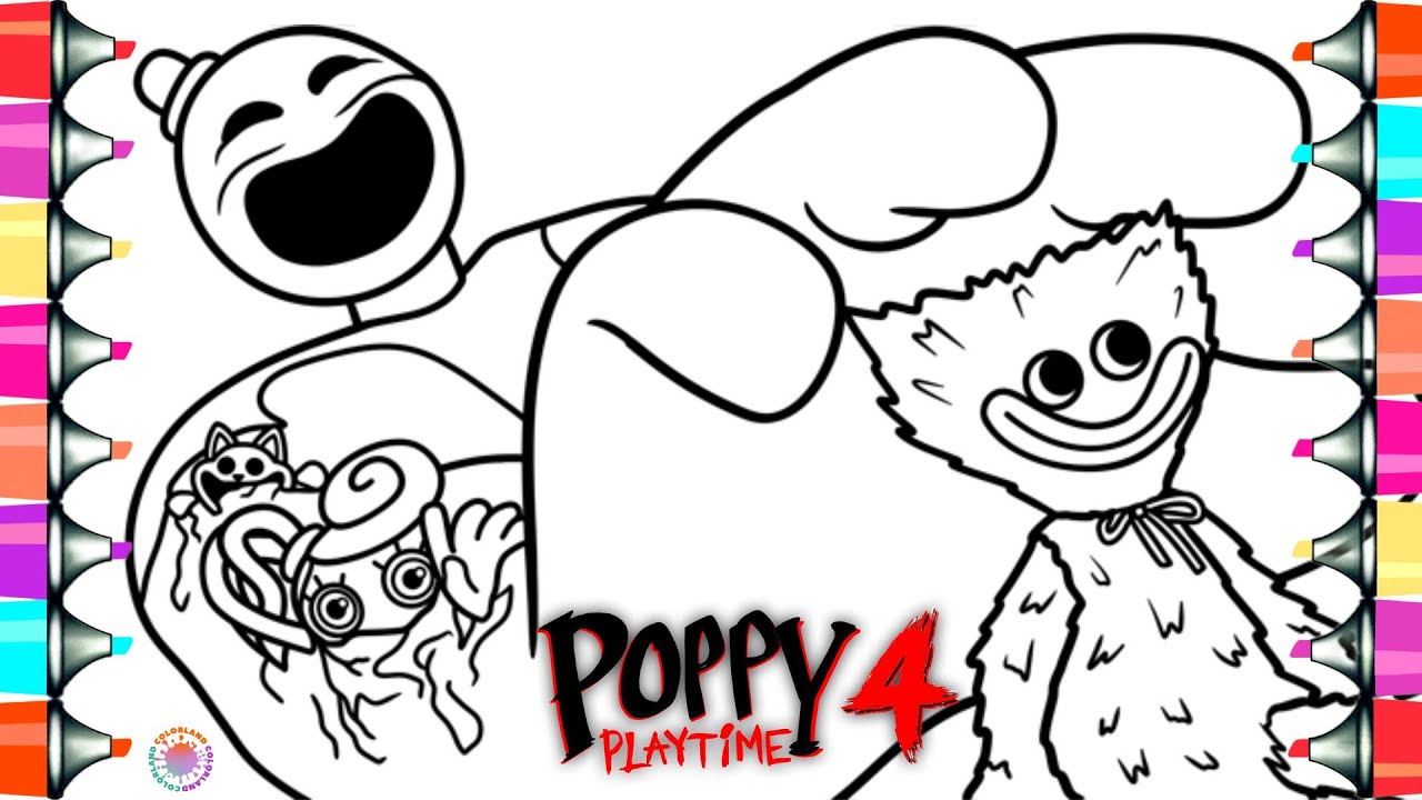 Poppy Playtime Chapter 4 Coloring Pages / NCS Music - YouTube