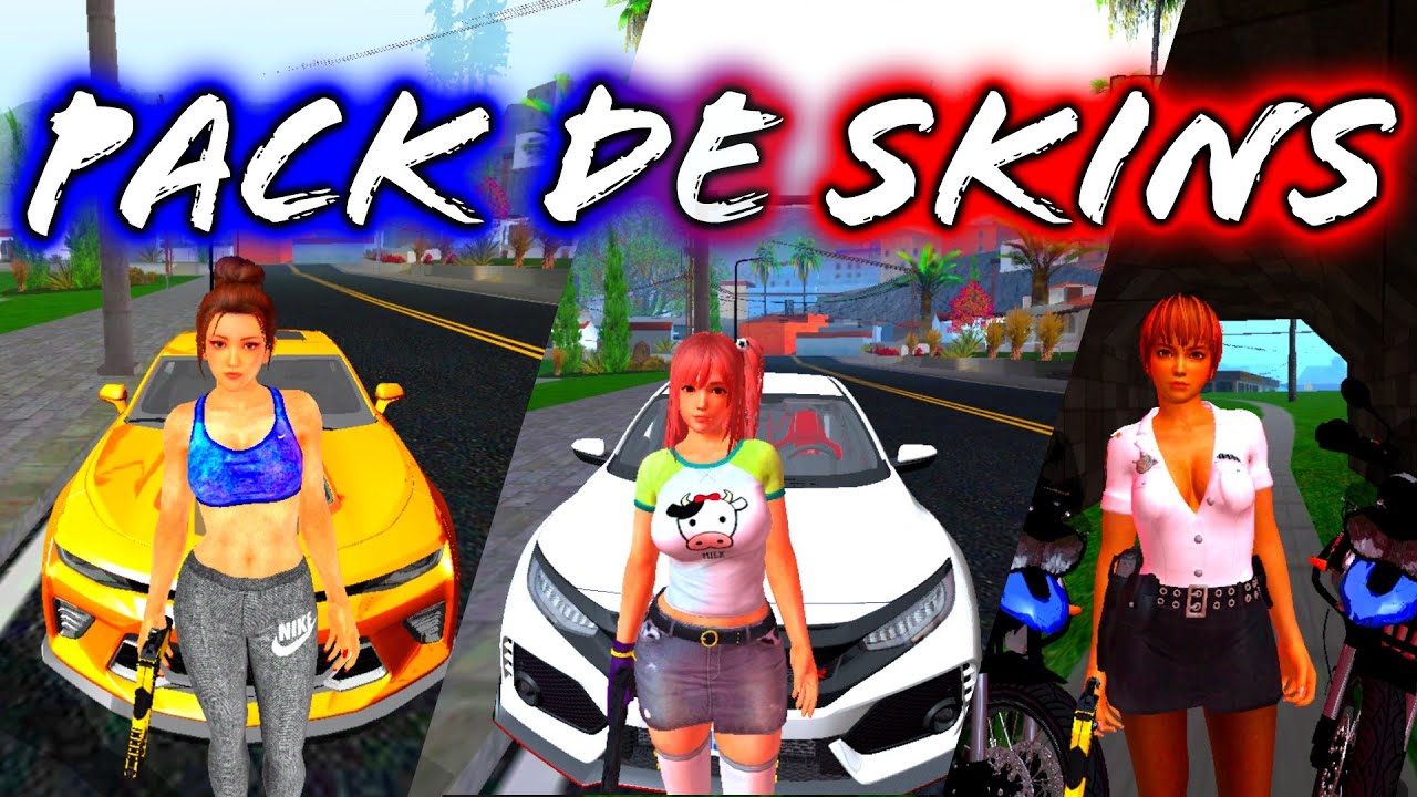 (GTA SA MODS#22) PACK DE SKINS - YouTube
