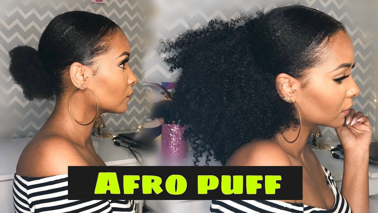 AFRO PUFFE-PASSO A PASSO- RABO CRESPO ORGÂNICO - YouTube