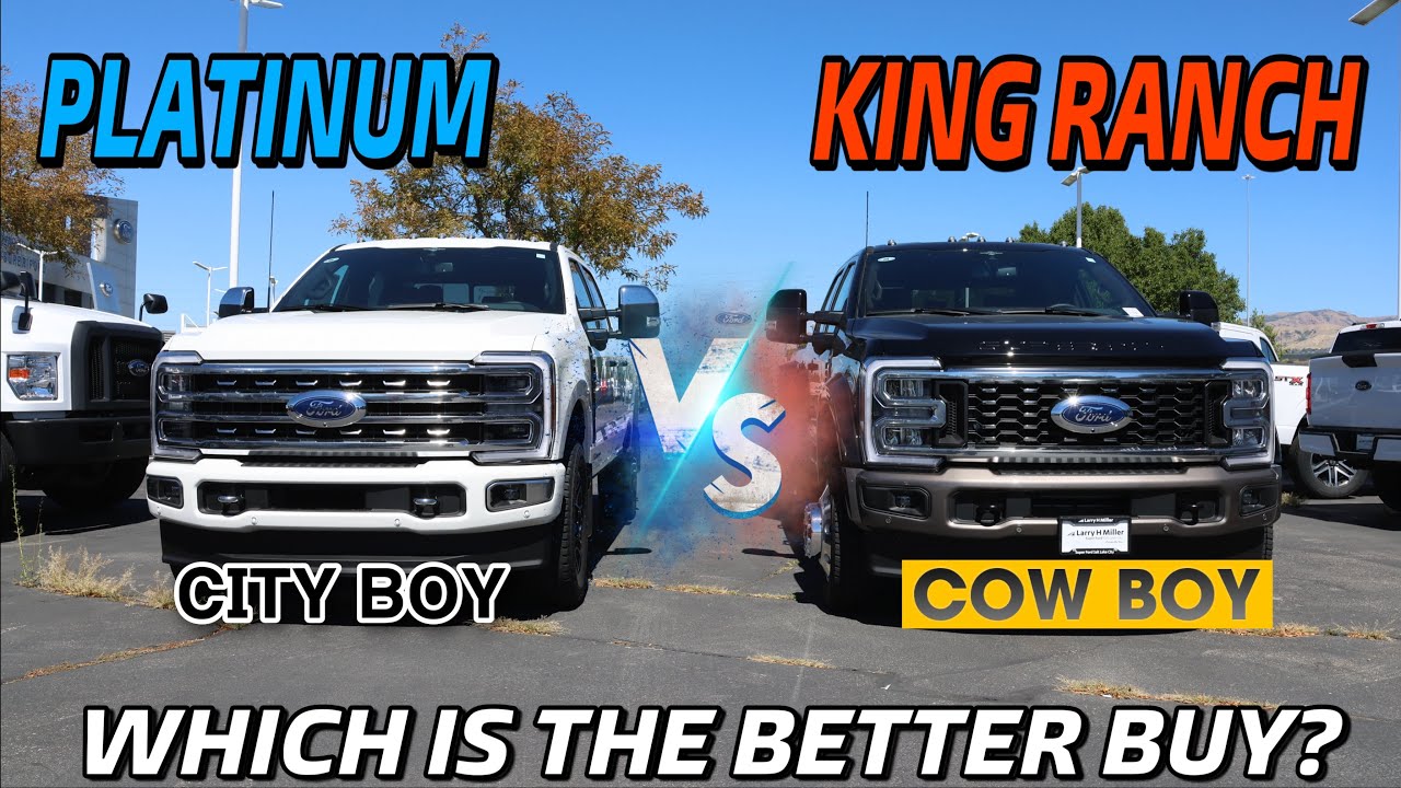 Redesigned Ford Super Duty King Ranch vs Platinum: The Cowboy Truck ...