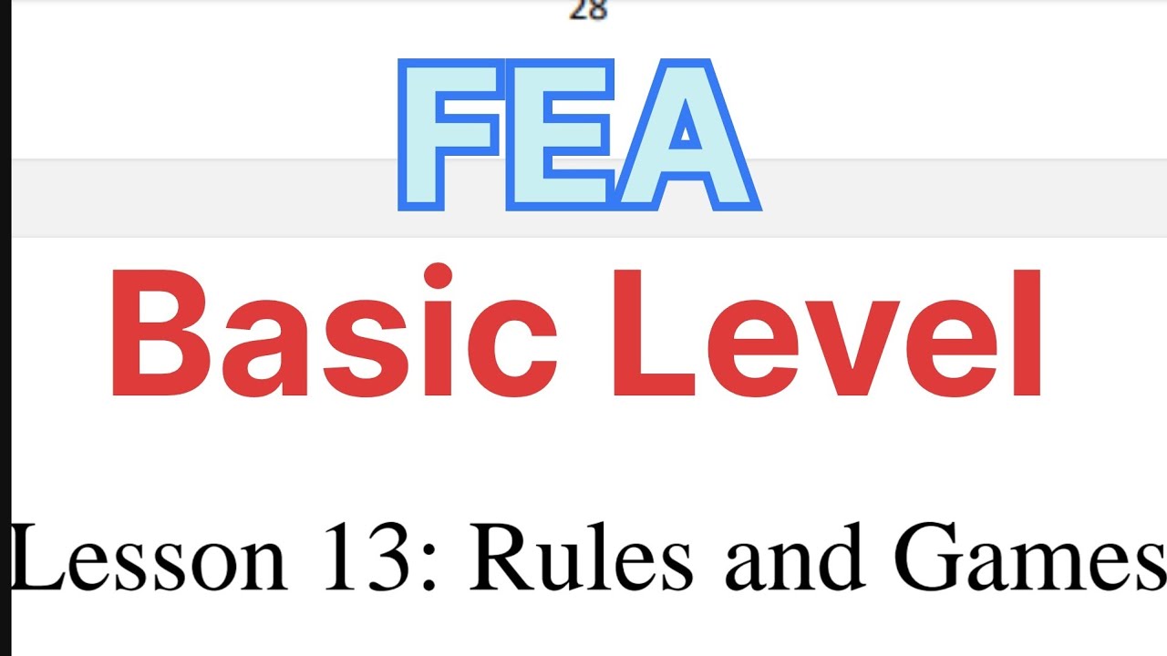 #fea // Basic Level// Lesson 13 // ( Rules and Games) #englishspeaking ...