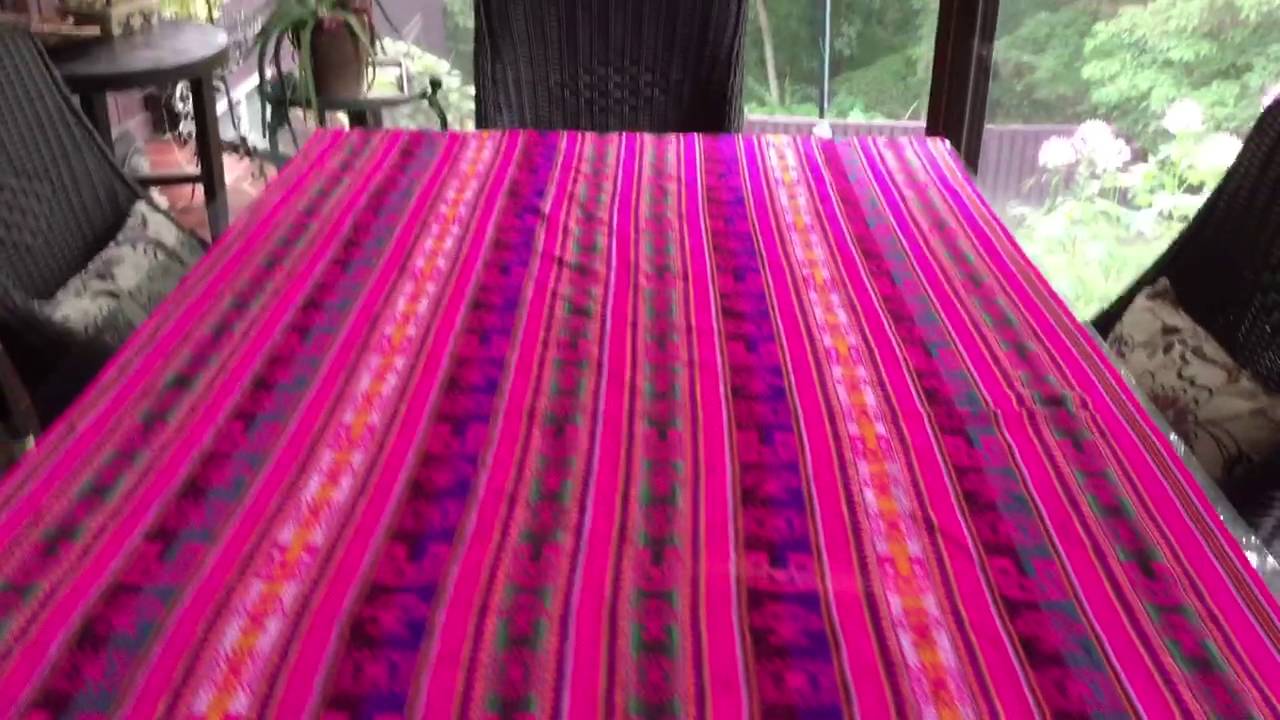 Peru 286 Peruvian Alpaca wool tablecloth - YouTube