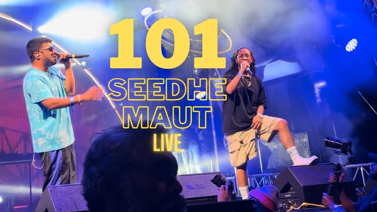 Seedhe Maut - 101 Live (CROWD GOES CRAZY!) - YouTube