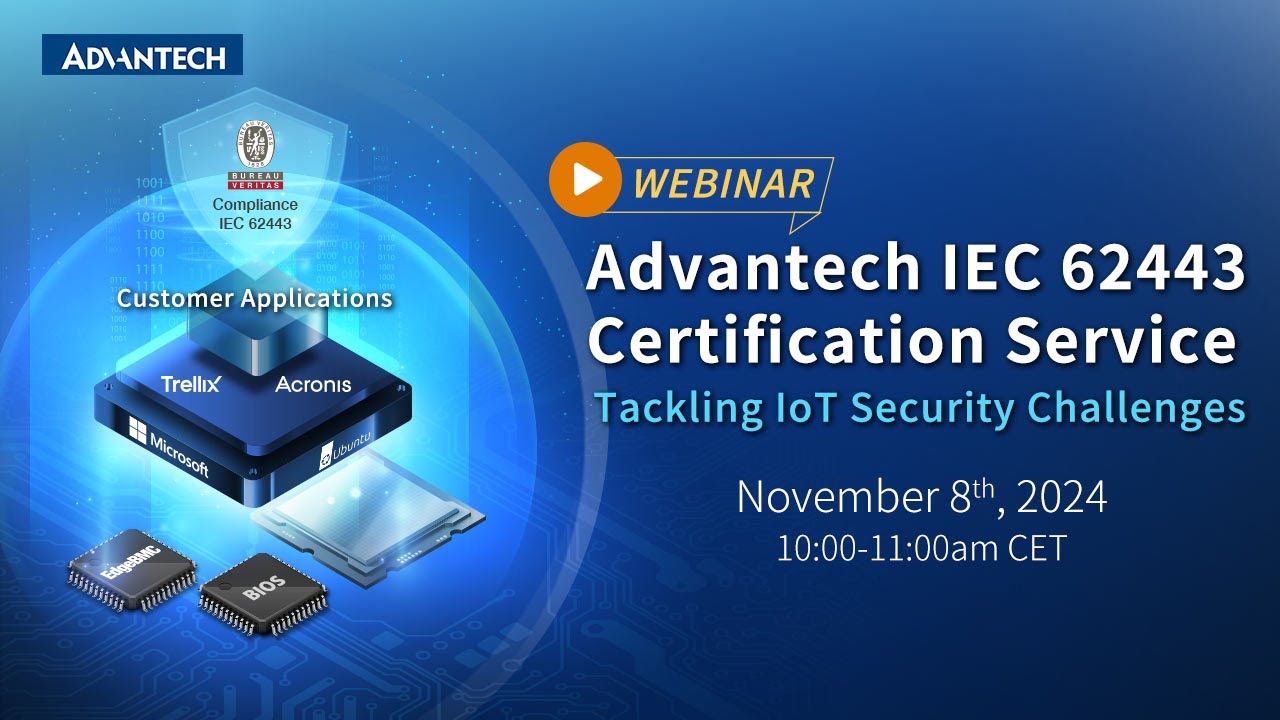 Teaser: Advantech IEC 62443 Webinar - YouTube