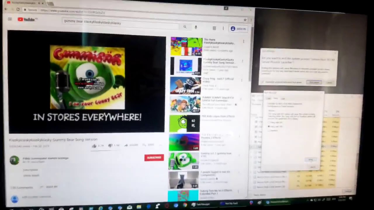 Gummy bear klaskyklaskyklaskyklasky - BSOD - YouTube