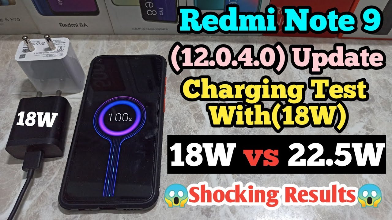 Redmi Note 9 (18Watt) Charging Test After 12.0.4.0 Update || Redmi Note ...