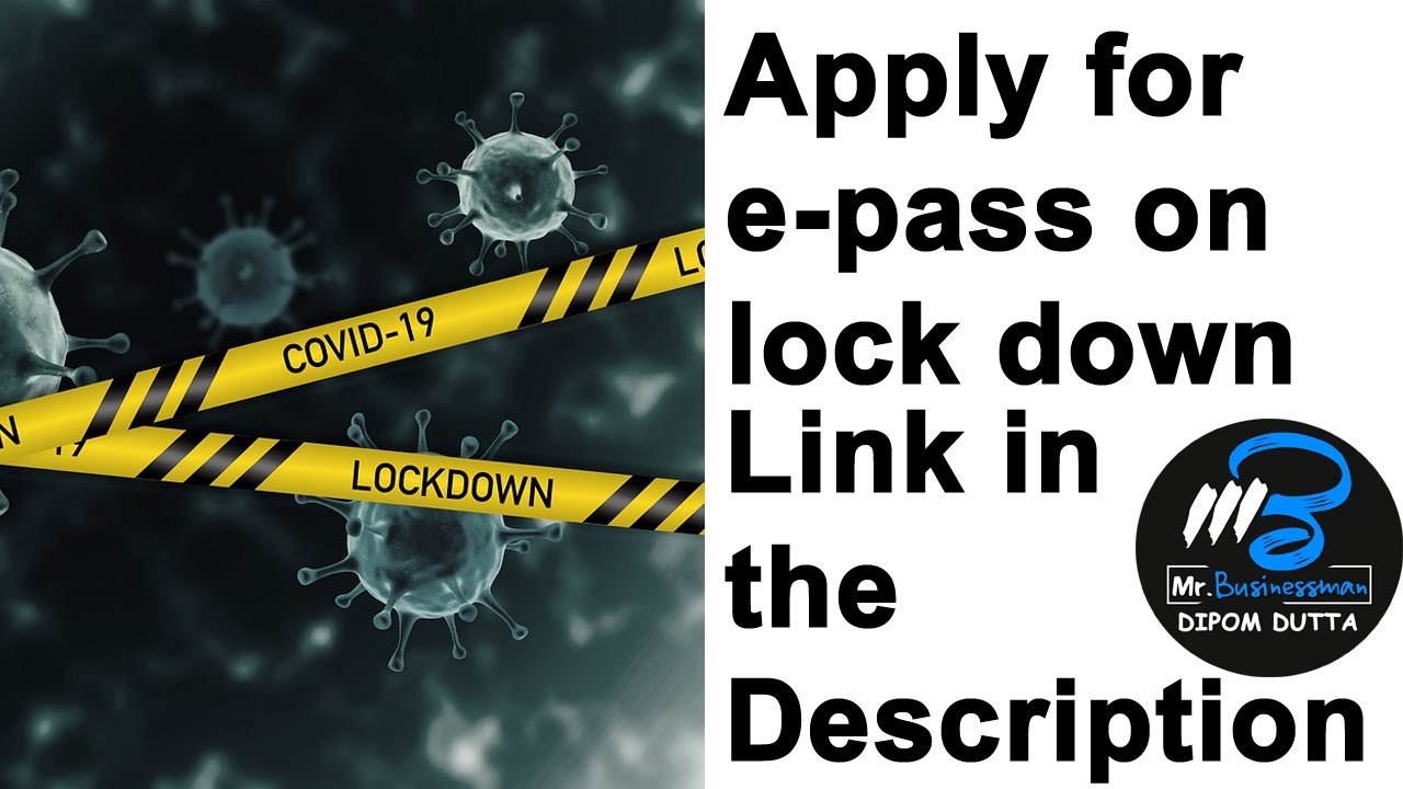 e pass on lock down How to get e-pass for emergency n lock down period ...