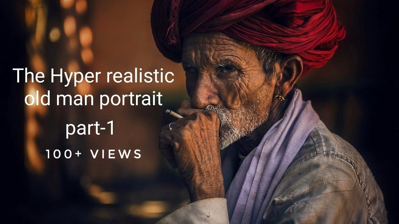 How to draw the Hyper realistic old man portrait. (Part-1) #howtodraw # ...