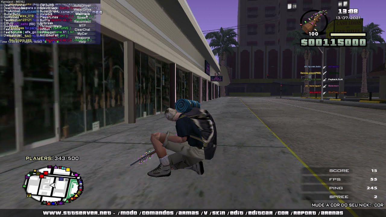 MOD MENU SAMP PC 2021 FUNCIONANDO - YouTube