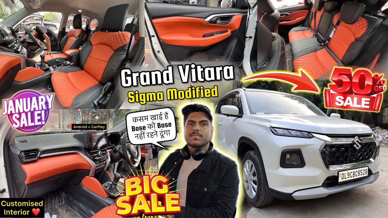 Grand Vitara Sigma Base to Top Modification 🔥 Grand Vitara Sigma ...