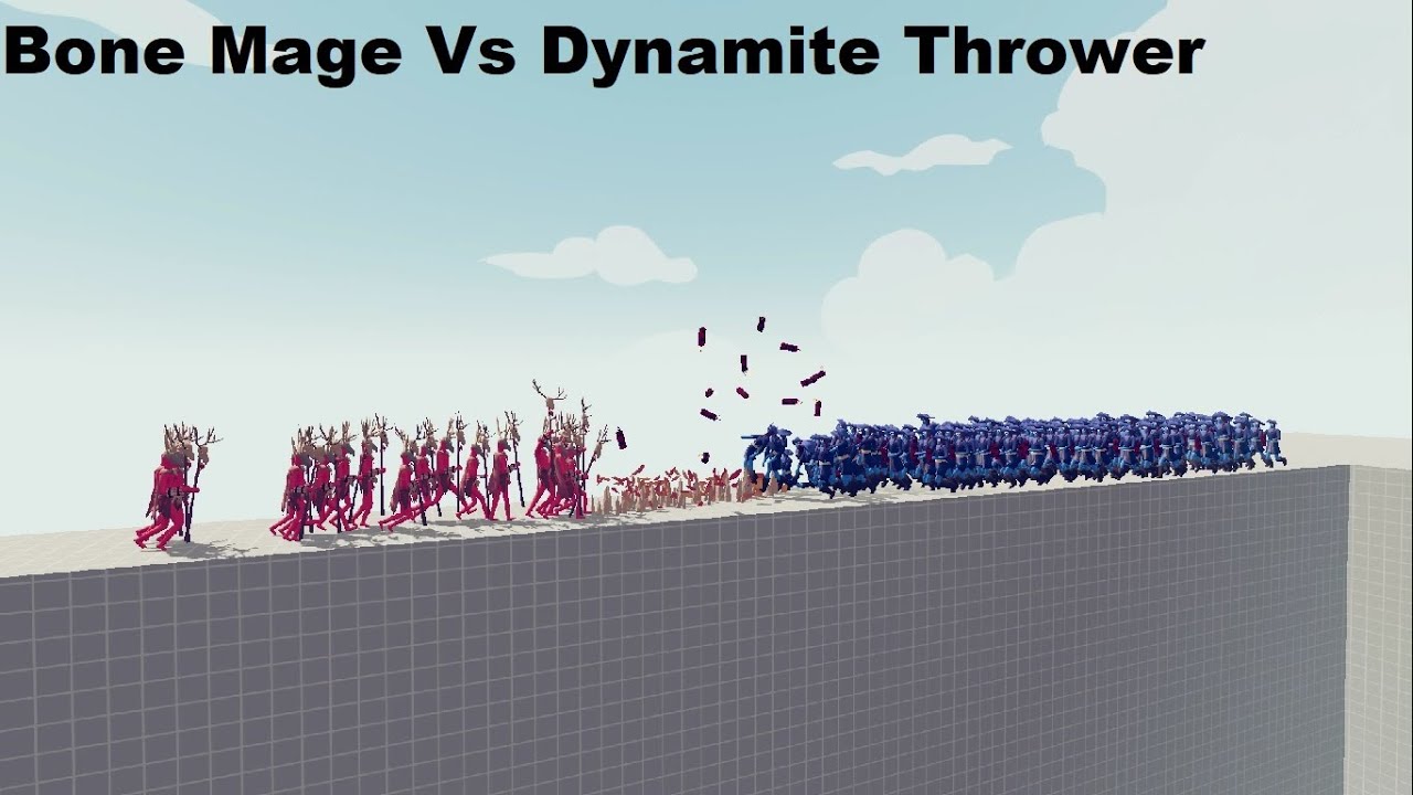 18v237 Bone Mage Vs Dynamite Thrower TABS - YouTube