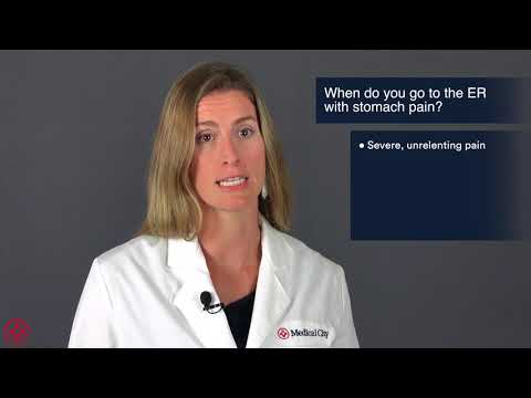 When to go to the ER for stomach pain