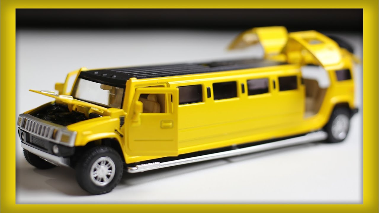 Cute Yellow Limo Toy Car: Stretch Hummer toy video for kids - YouTube