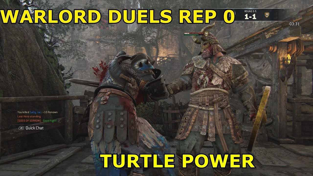 FOR HONOR REP 0 TURTLE POWER - YouTube